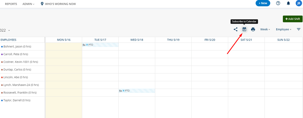 How to Connect Your ClockShark Schedule to Your Personal Calendar