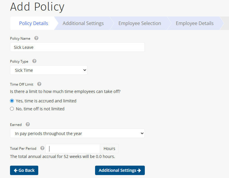 How to Set Up Time Off Policies