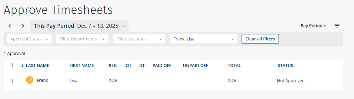 How to Use Timesheet Approvals