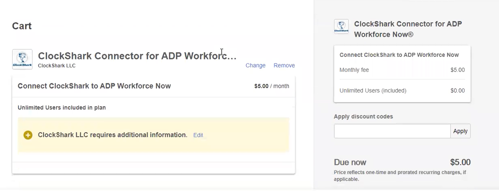 Using the ADP Workforce Now Integration