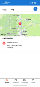 ClockShark Mobile Map